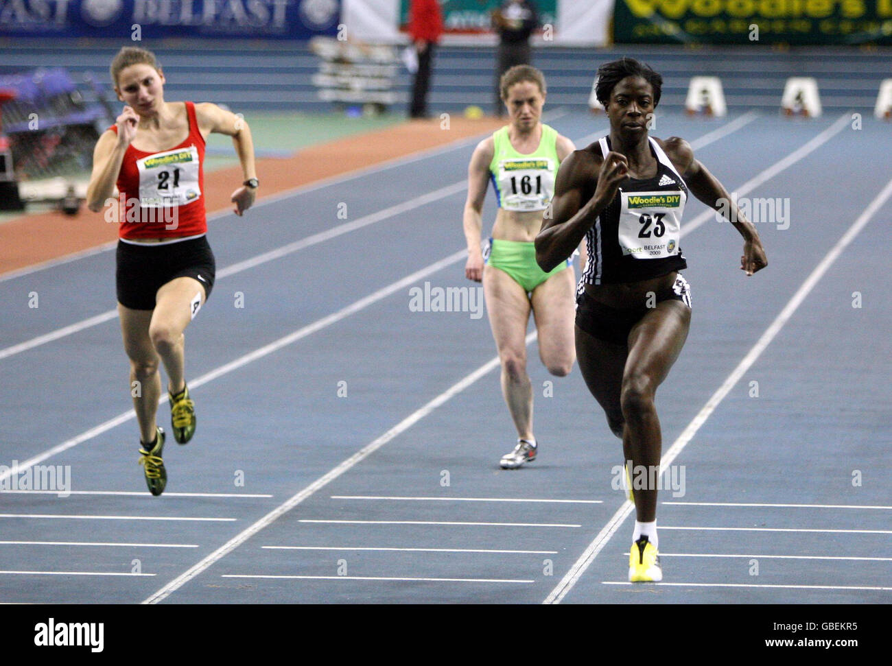 Athletics - Irish Indoor Championships - The Odyssey Arena Stock Photo ...