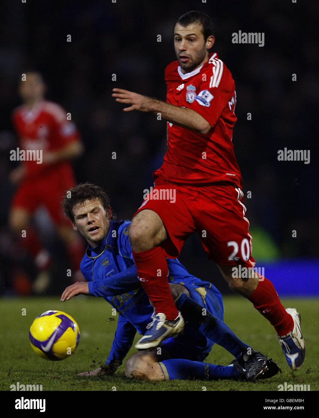Barclays football premier league portsmouth v liverpool fratton park hi ...