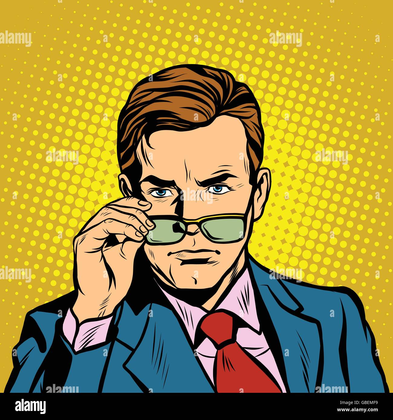 The man takes off his glasses Stock Vector Image & Art - Alamy