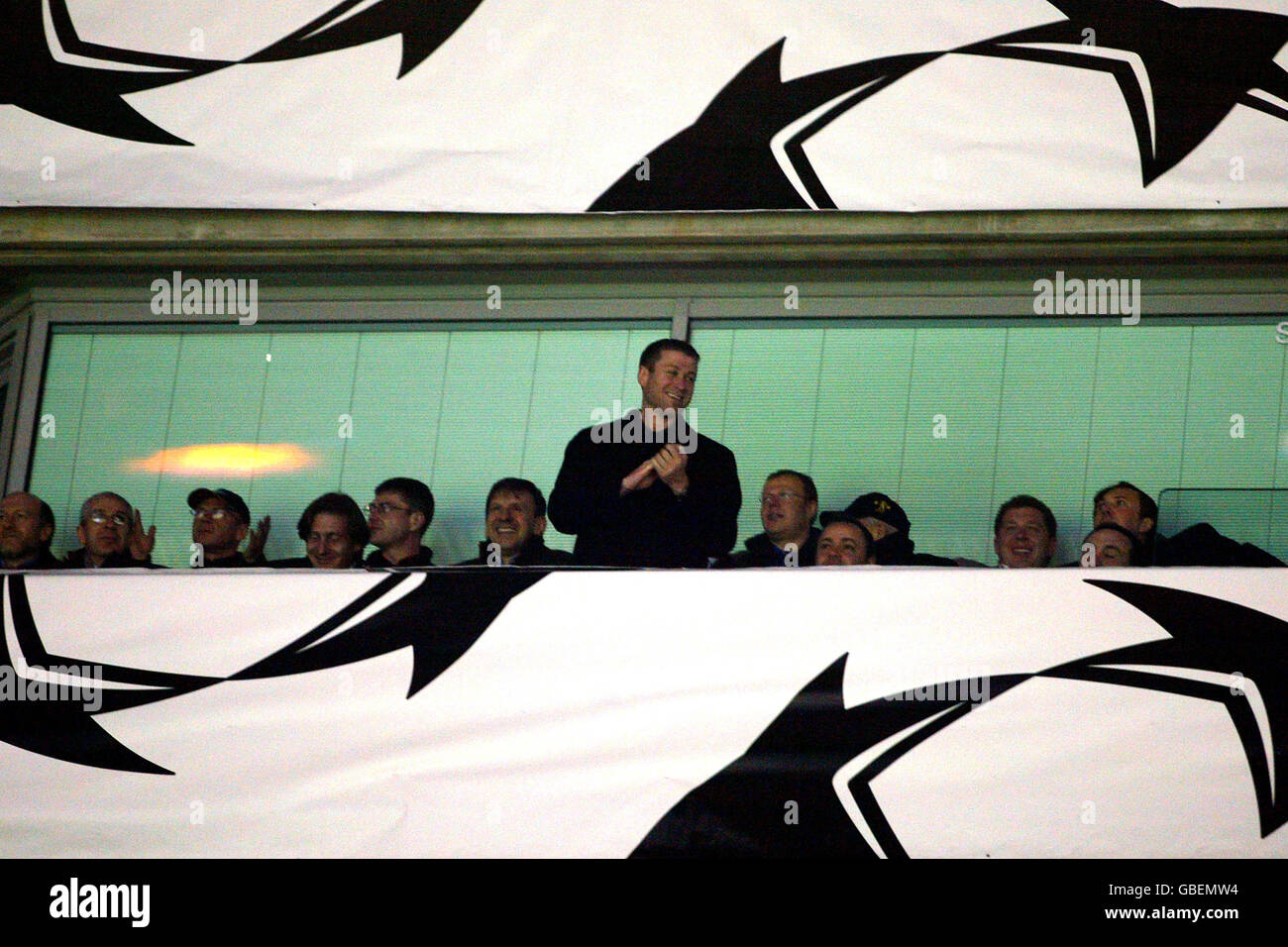 Chelseas owner roman abramovic applauds his team hi-res stock ...