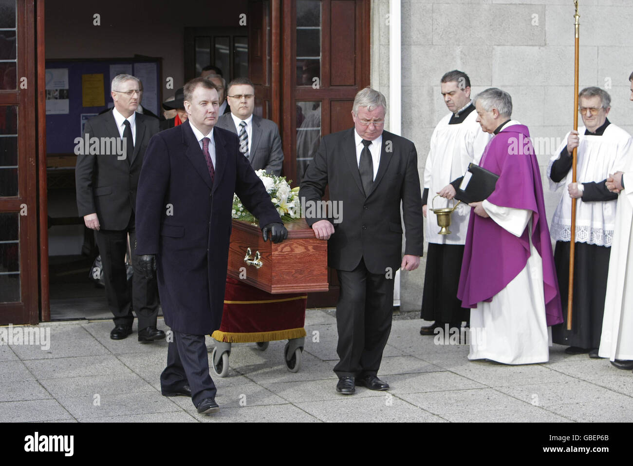Hugh Leonard funeral Stock Photo - Alamy