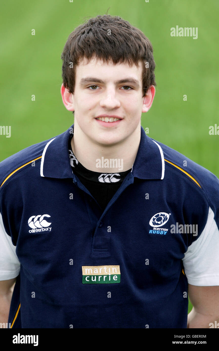 Rugby Union - Scotland Under 19 Photocall - Murrayfield. Matthew Scott ...
