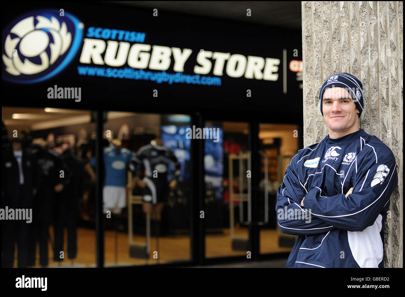 Rugby Union - New Rugby Store At Murrayfield Stock Photo - Alamy