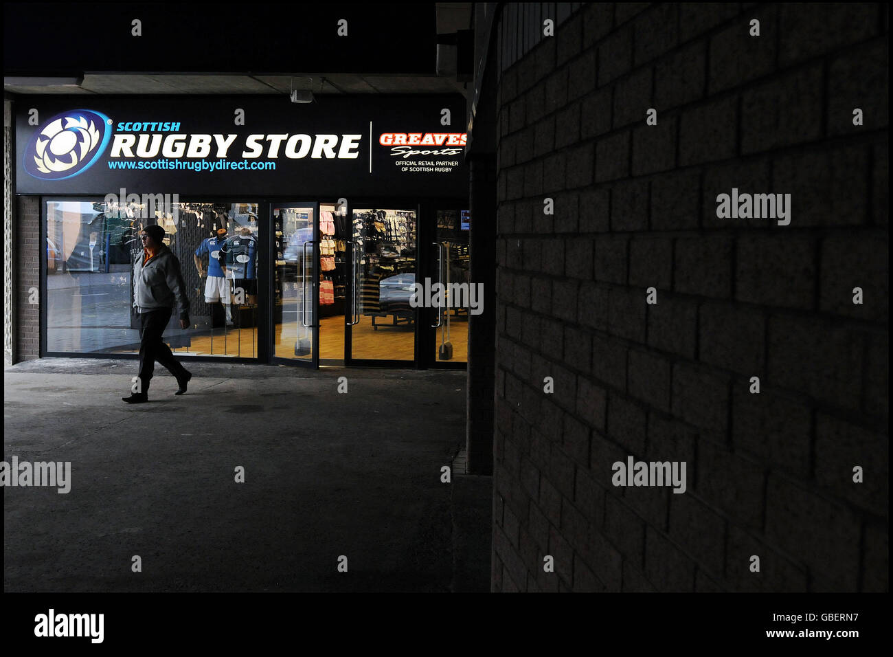 Murrayfields newly opened Rugby Store (under the west stand) which was ...
