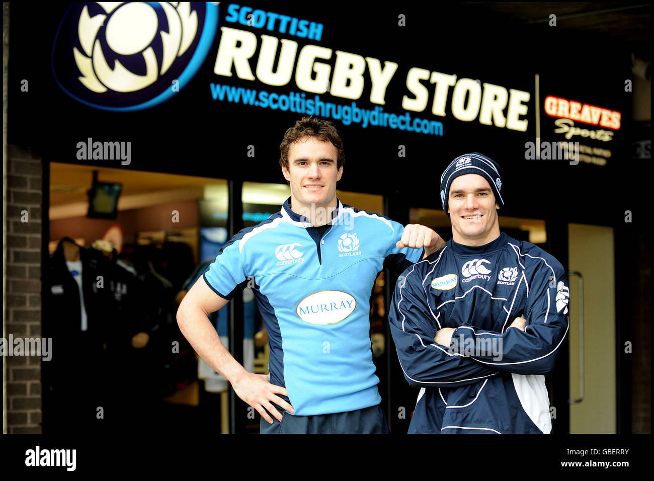 Thom and Max Evans promote Murrayfields newly opened Rugby Store (under ...