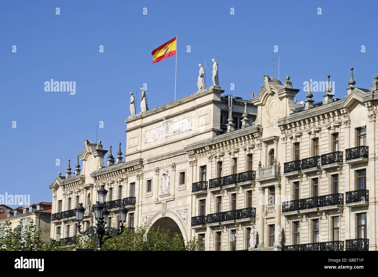 Banco de Santander, bank building, Santander, Cantabria, Spain Stock ...