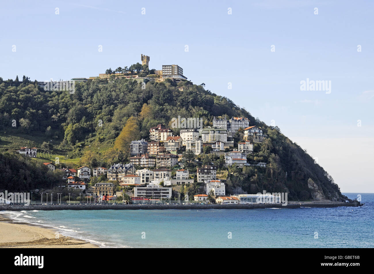 Monte Igueldo, mountain, San Sebastian, Pais Vasco, Basque country ...
