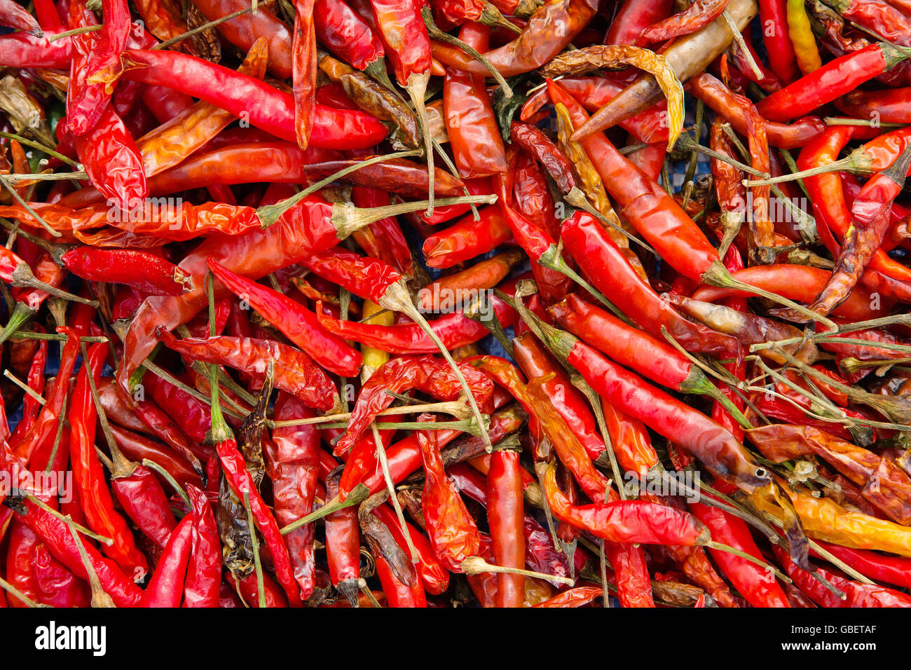 Dried Red Chilli Background Stock Photo - Alamy