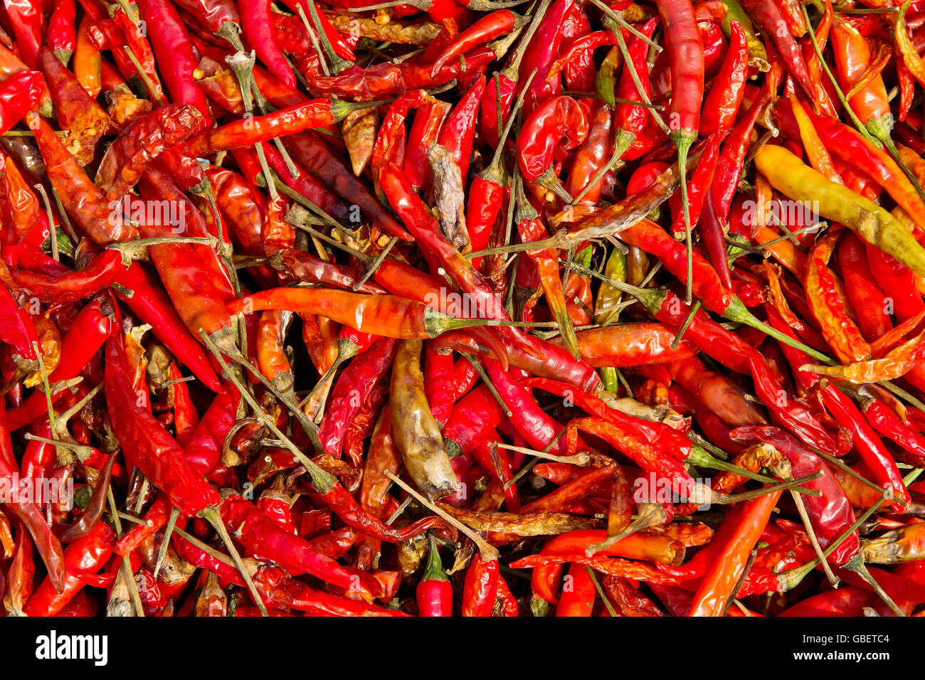 Dried Red Chilli Background Stock Photo - Alamy