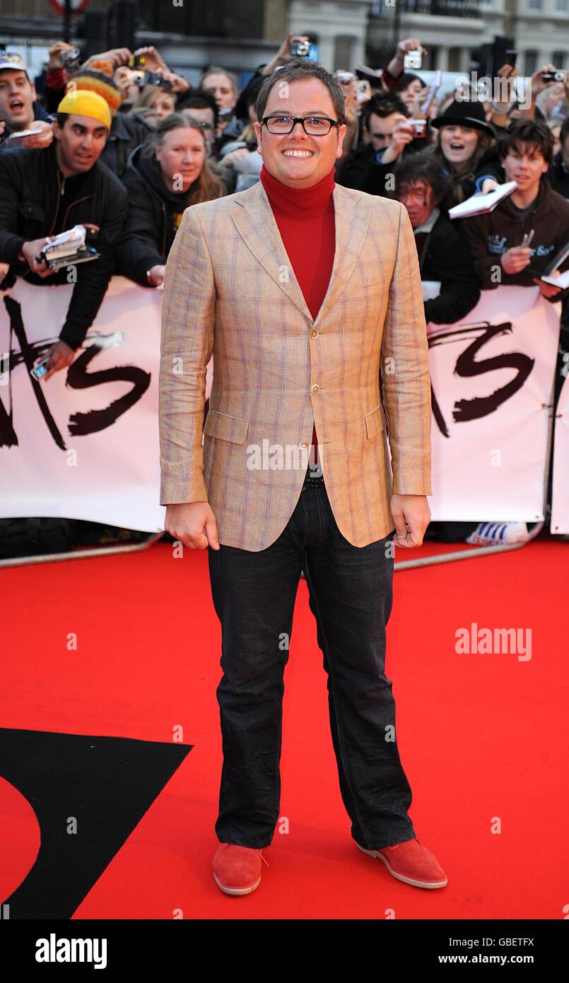 Alan Carr arriving for the BRIT Awards, at Earls Court, central London ...