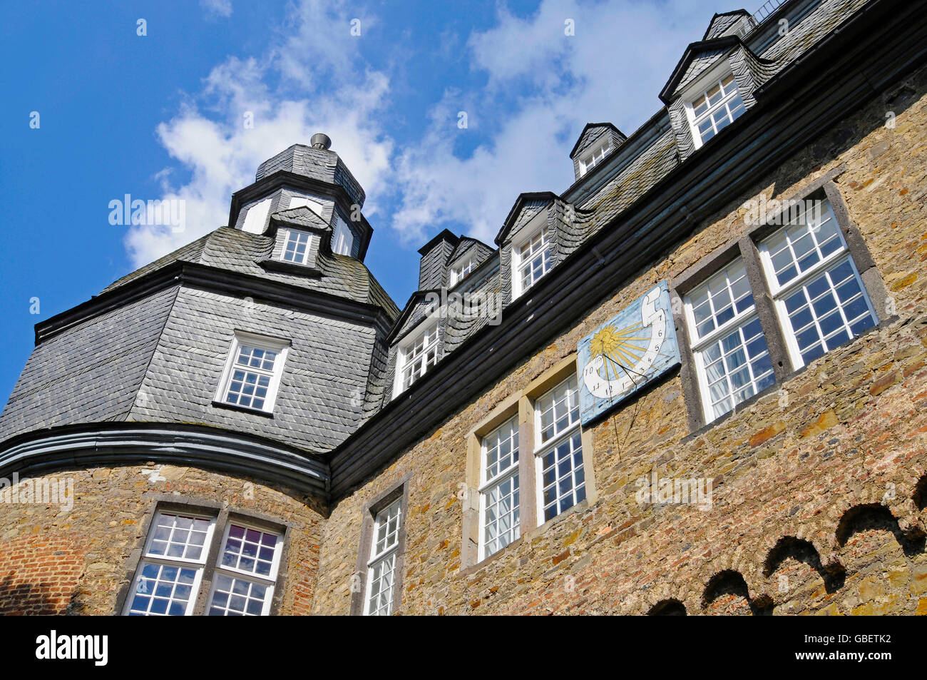 Moated castle Crottorf, Friesenhagen, Wildenburger Land, Westerwald ...