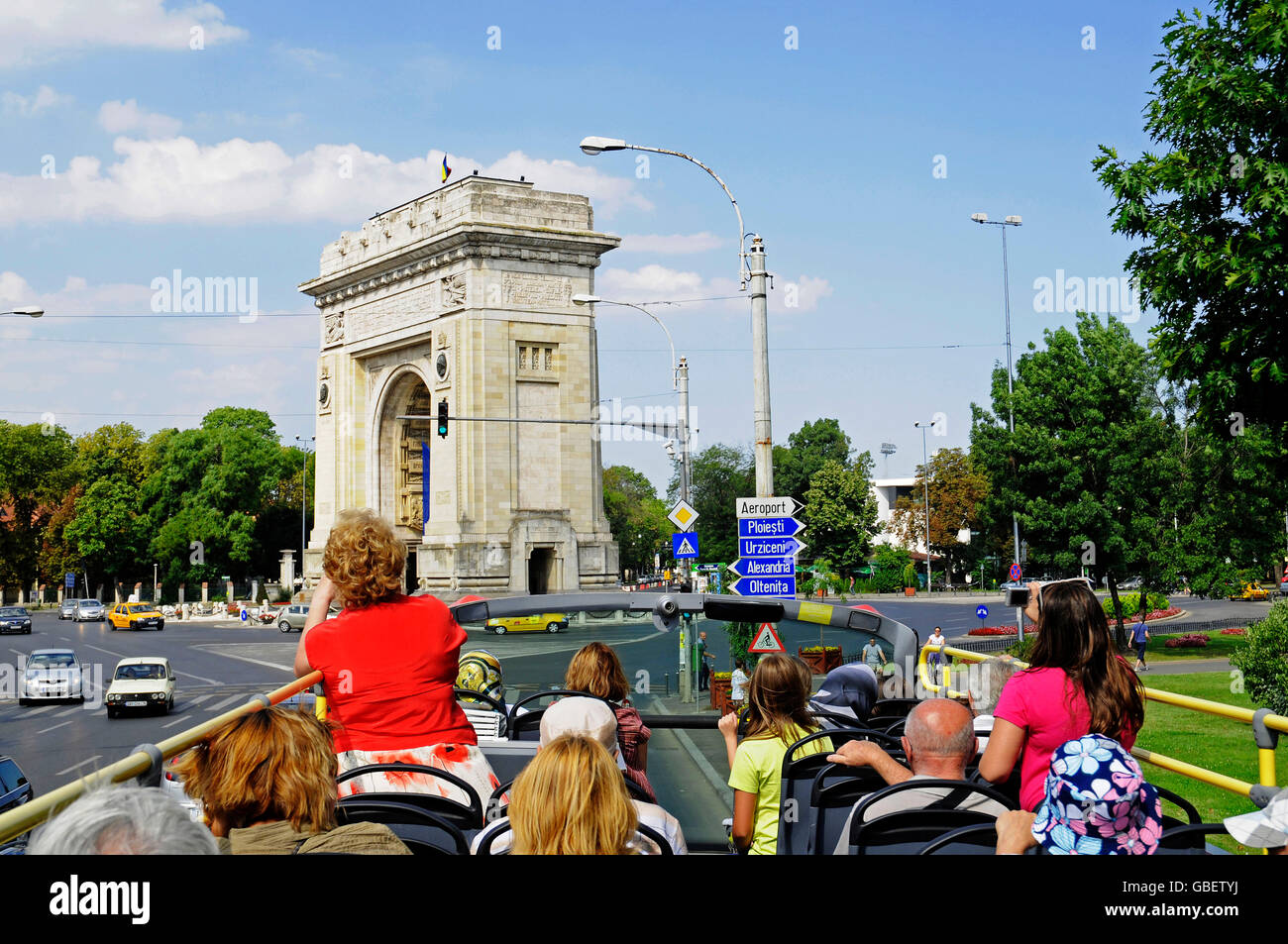 Bucharest city bus tour hi-res stock photography and images - Alamy