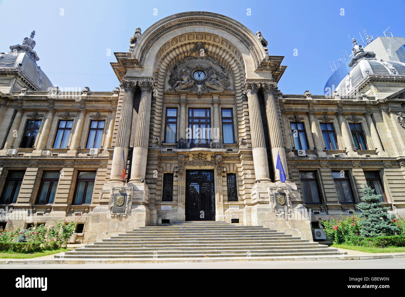 CEC Bank headquarters, Bucharest, Romania Stock Photo - Alamy