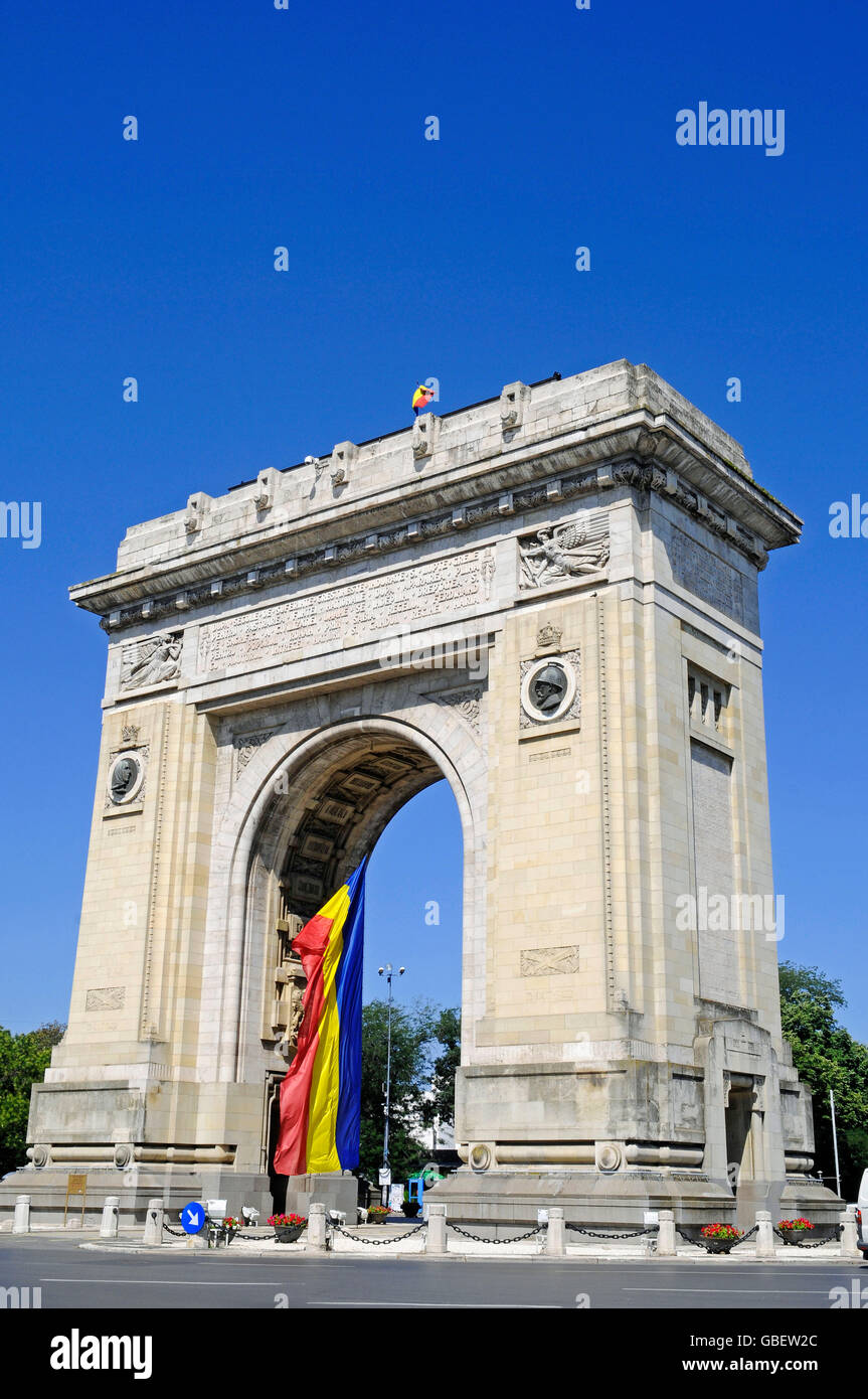 Triumphal Arch, Bucharest, Romania Stock Photo - Alamy