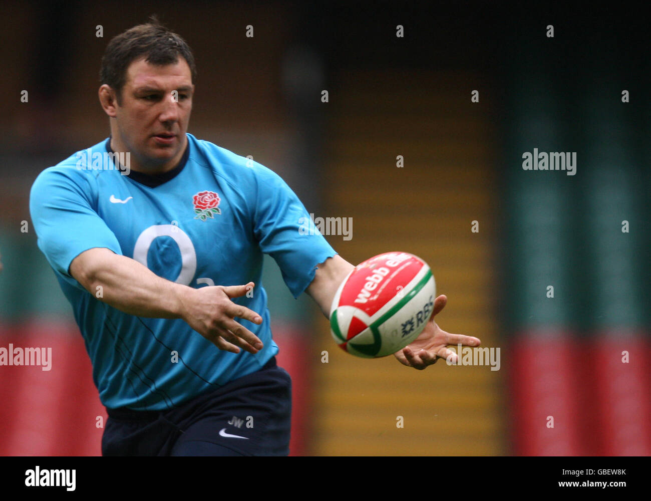 Rugby Union - England Training Session - Millennium Stadium Stock Photo ...