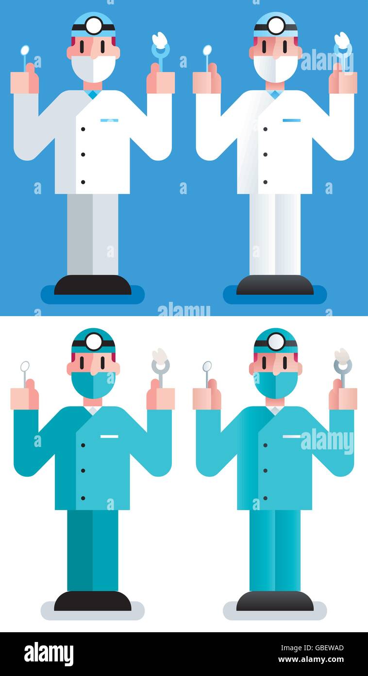 Standing man flat color Stock Vector Images - Alamy