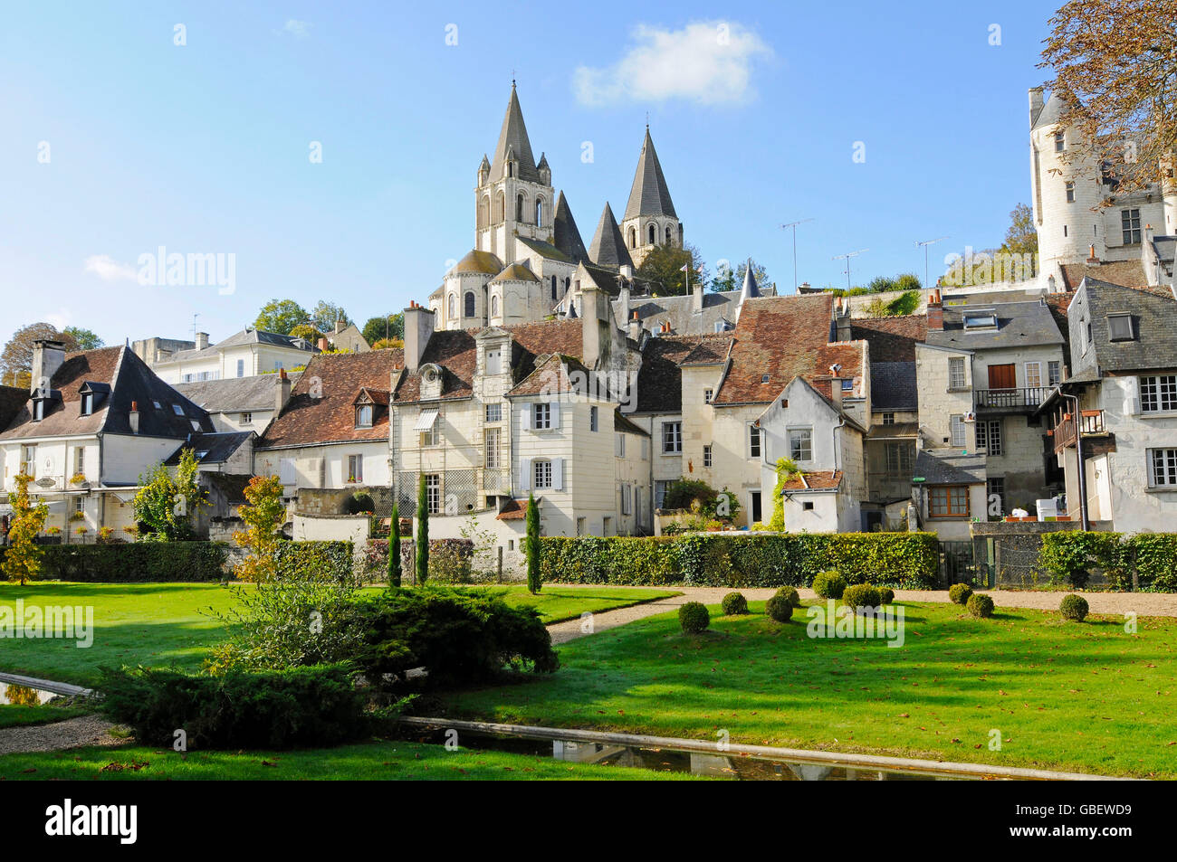 Chateau de Loches, castle, Saint-Ours church, Logis Royal, residence, castle hill, Loches, Tours ...