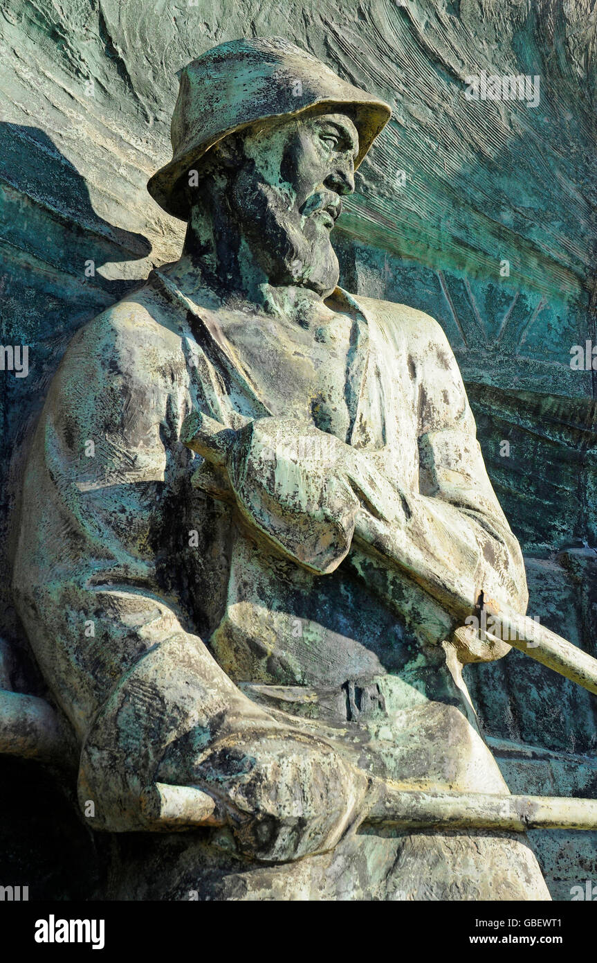 Cast iron monument, monumental relief by Arthur Hoffmann, ThyssenKrupp ...