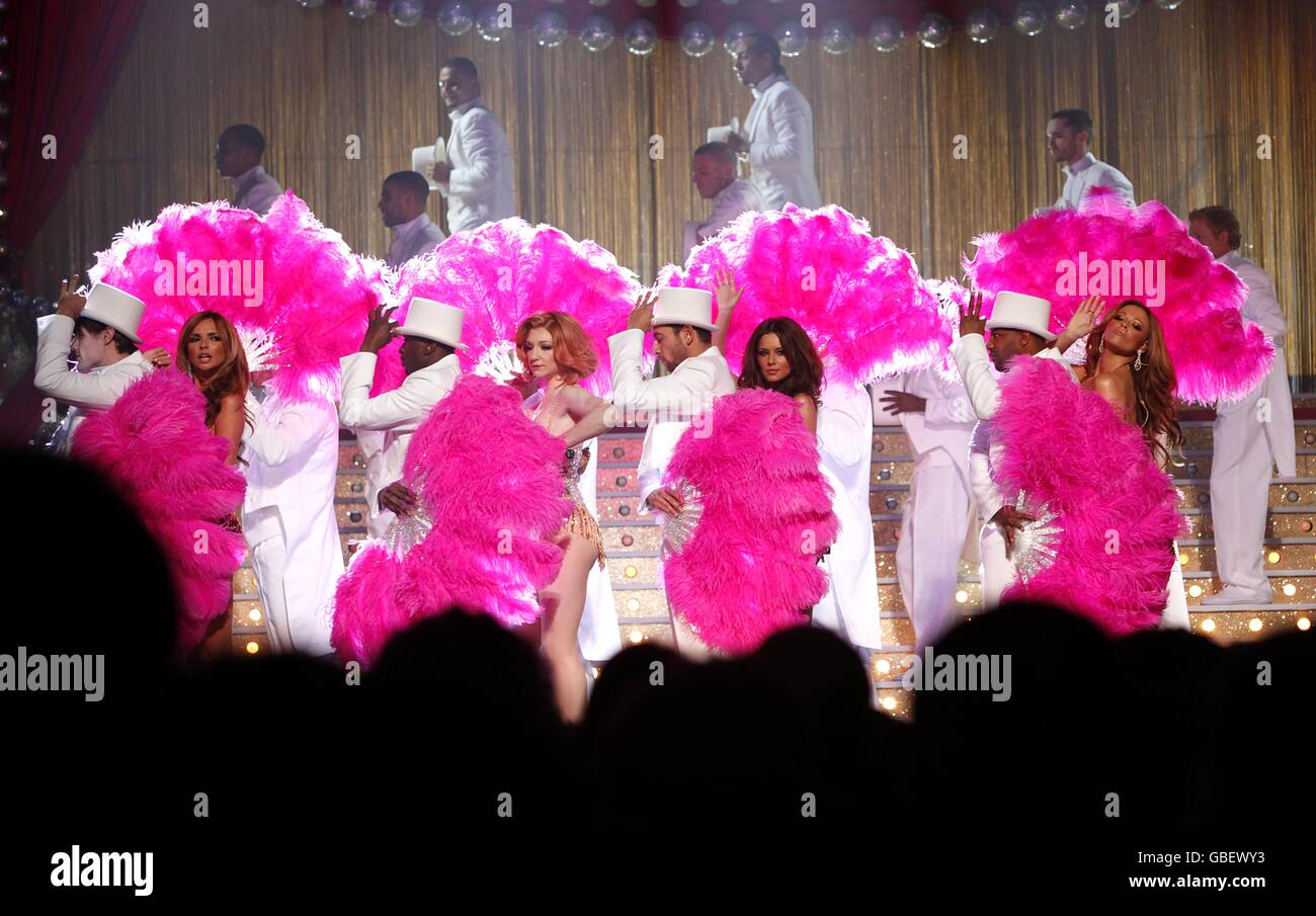 BRIT Awards 2009 - Show - London. Girls Aloud perform on stage, during ...