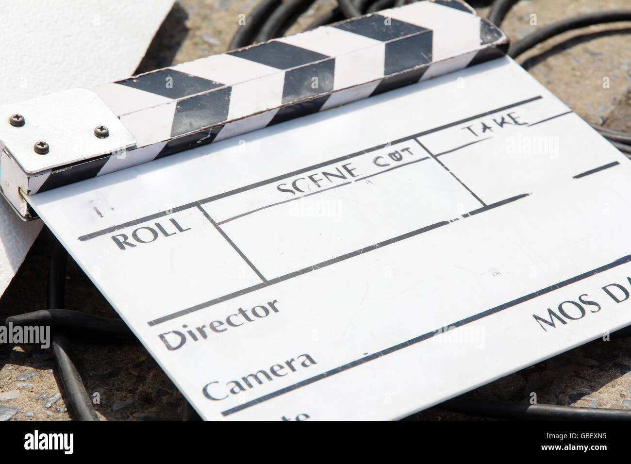 Film Slate background Stock Photo - Alamy