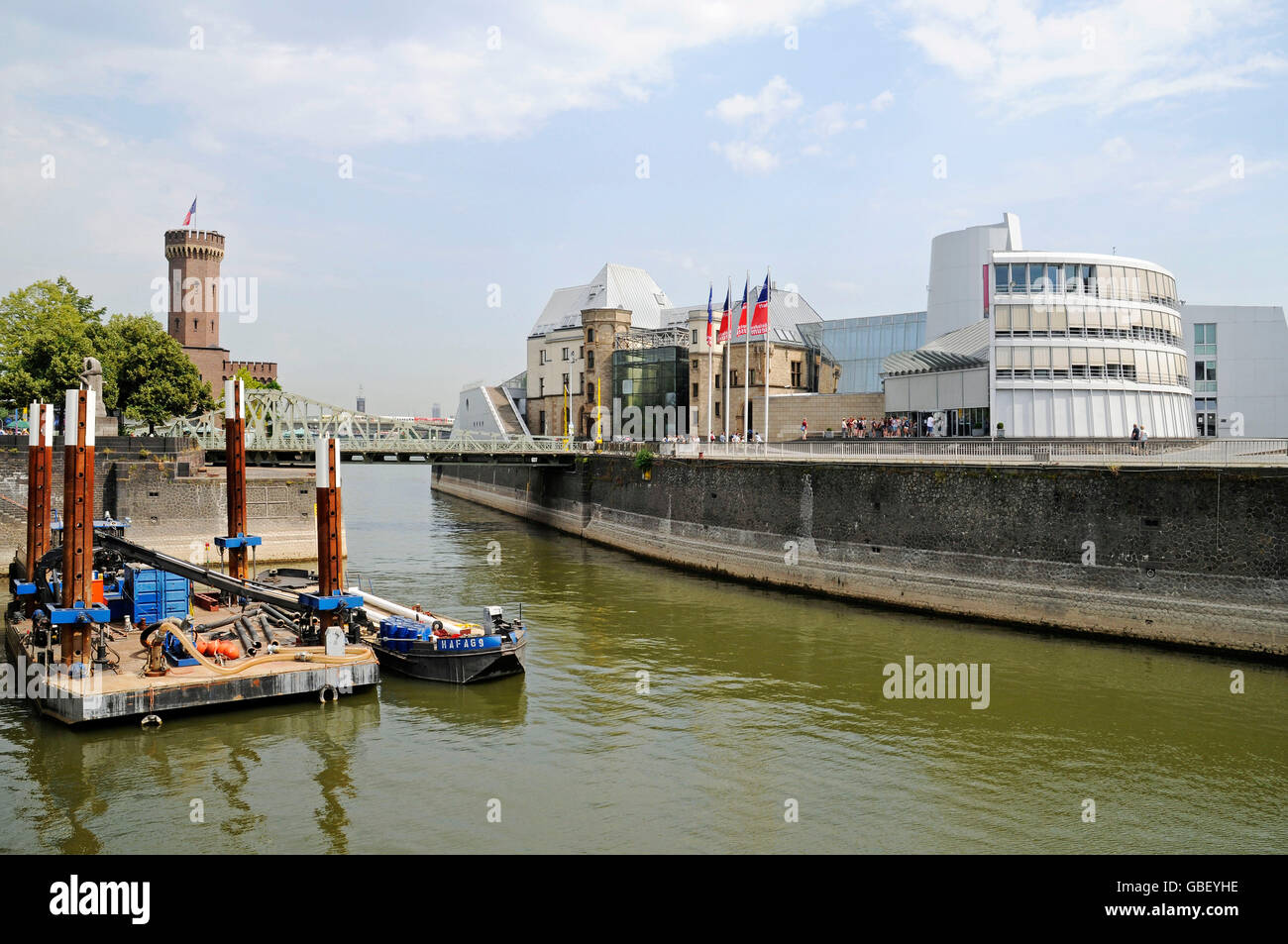 Malakoffturm, Malakoff Tower, Chocolate Museum, Rheinauhafen, Rhine ...