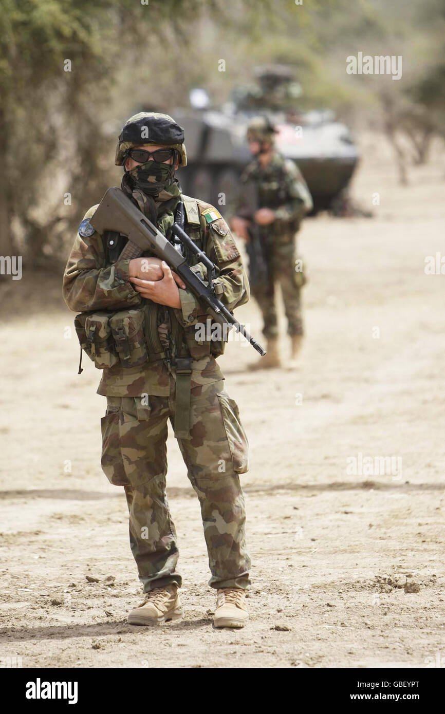 Irish Defence forces in Chad Stock Photo - Alamy