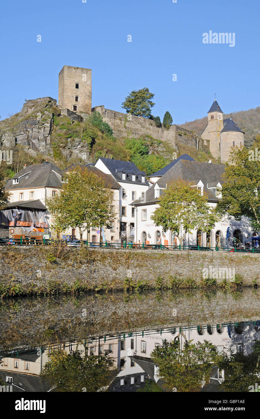 Esch sur Sure, Obersauer, Sauer, Sure, Upper Sure, National Park ...