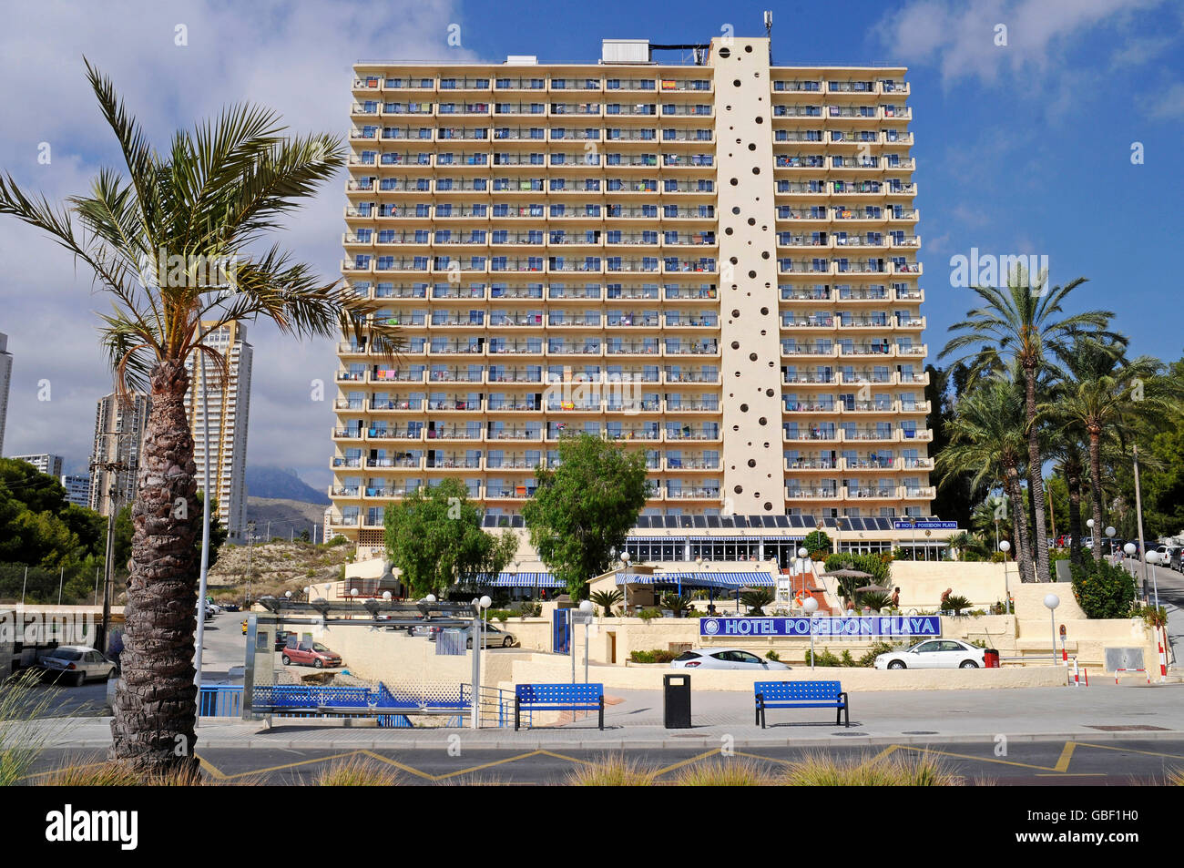 Hotel Poseidon Playa, beach promenade, Playa de Poniente, beach ...