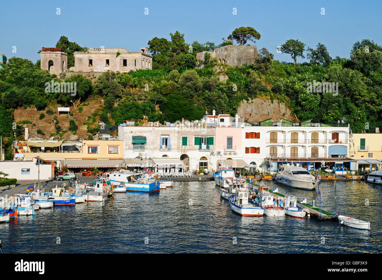 Ischia Porto, harbour, Island of Ischia, Gulf of Naples, Campania ...