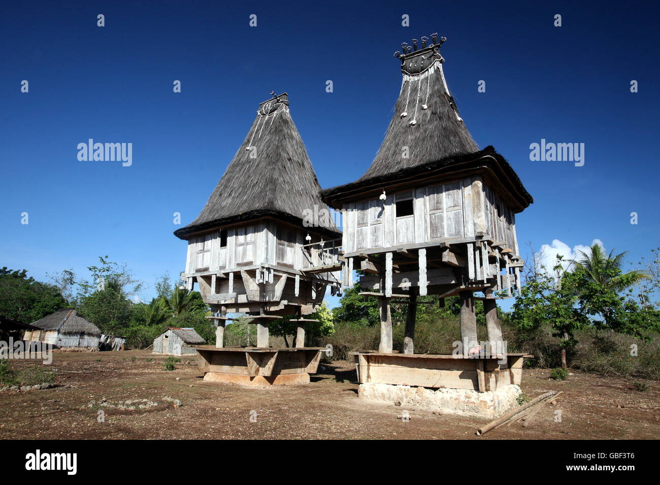 a traditional house at the village of Lospalos in the east of East ...