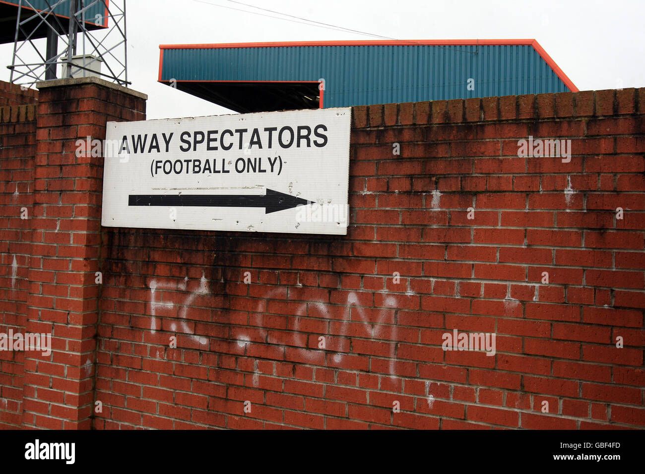 Soccer - Football League - Rochdale - Spotland Stadium Stock Photo - Alamy