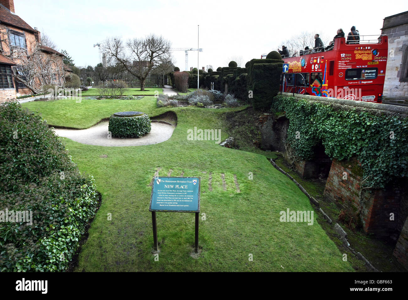 Site of New Place, William Shakespeare's final home and the place of ...