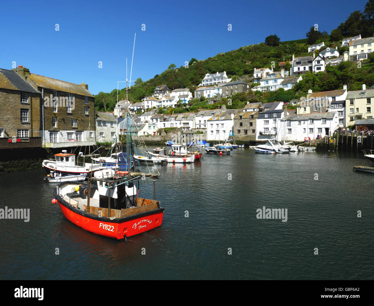 The harbour, Polperro, Cornwall Stock Photo - Alamy