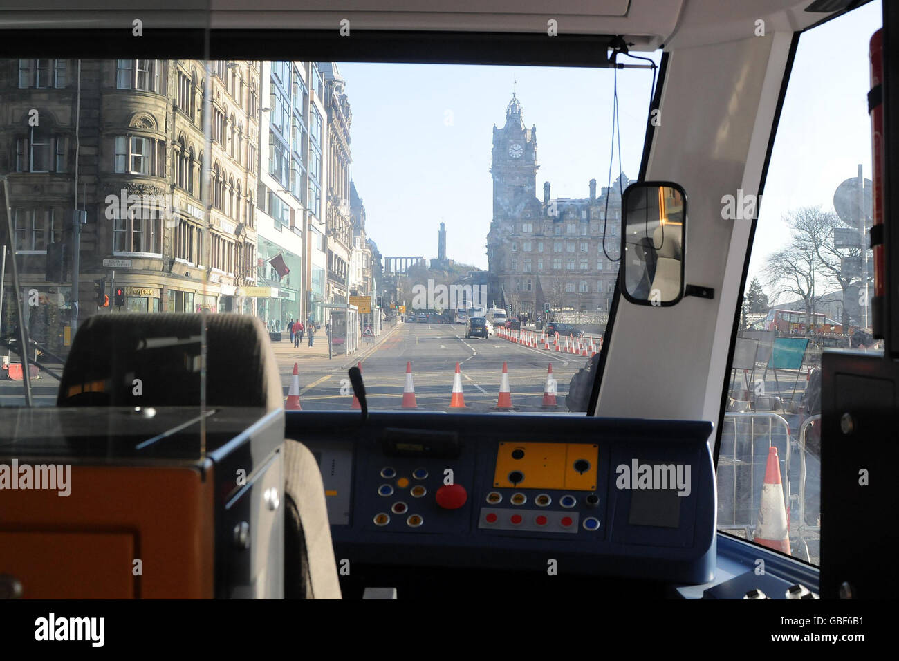 Edinburgh Tram project Stock Photo - Alamy
