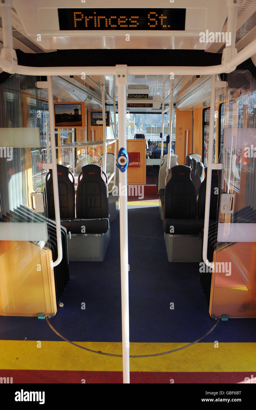 A mock up of Edinburgh trams went on display outside Jenners on ...