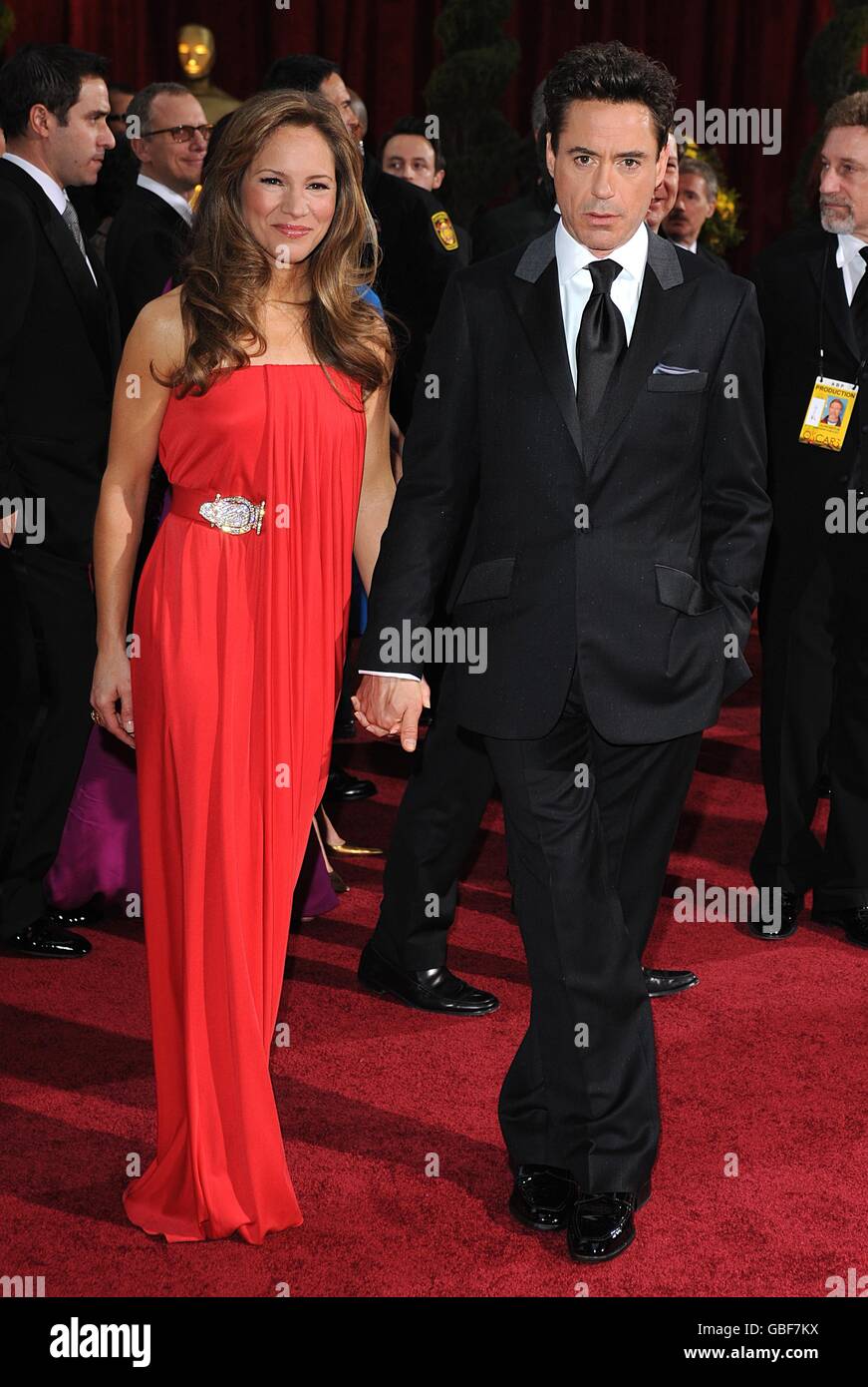 The 81st Academy Awards - Arrivals - Los Angeles. Robert Downey Jr. and Susan Downey arriving ...