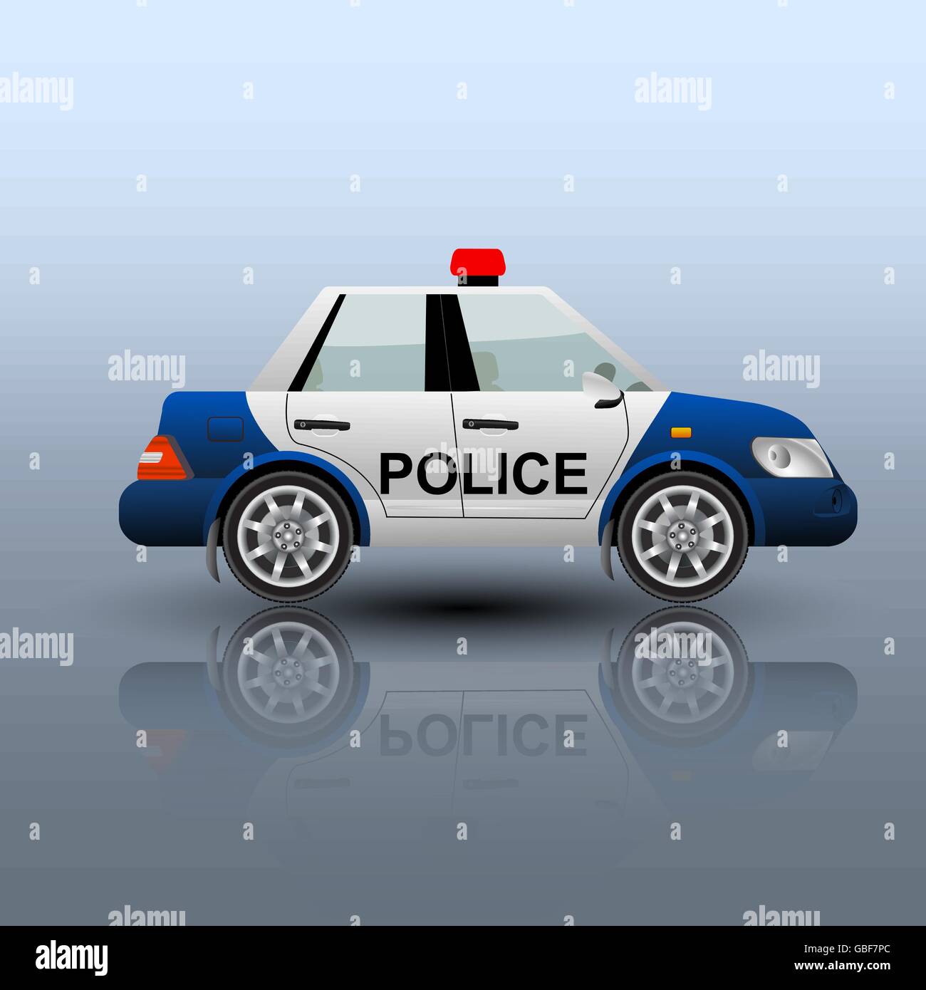 Toy police car Stock Vector Images - Alamy
