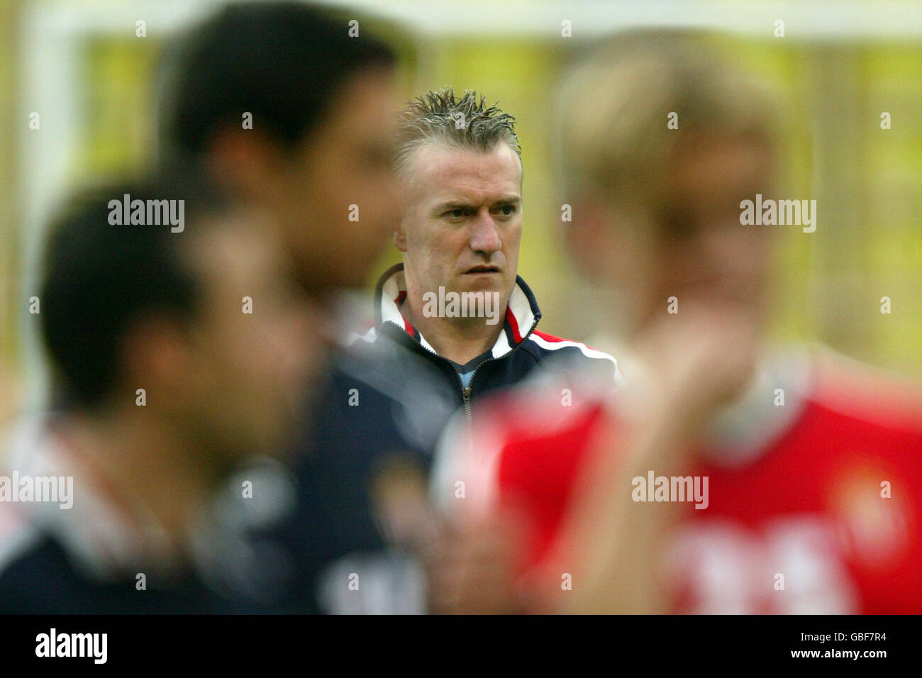 Monaco coach didier deschamps watches over training hi-res stock ...