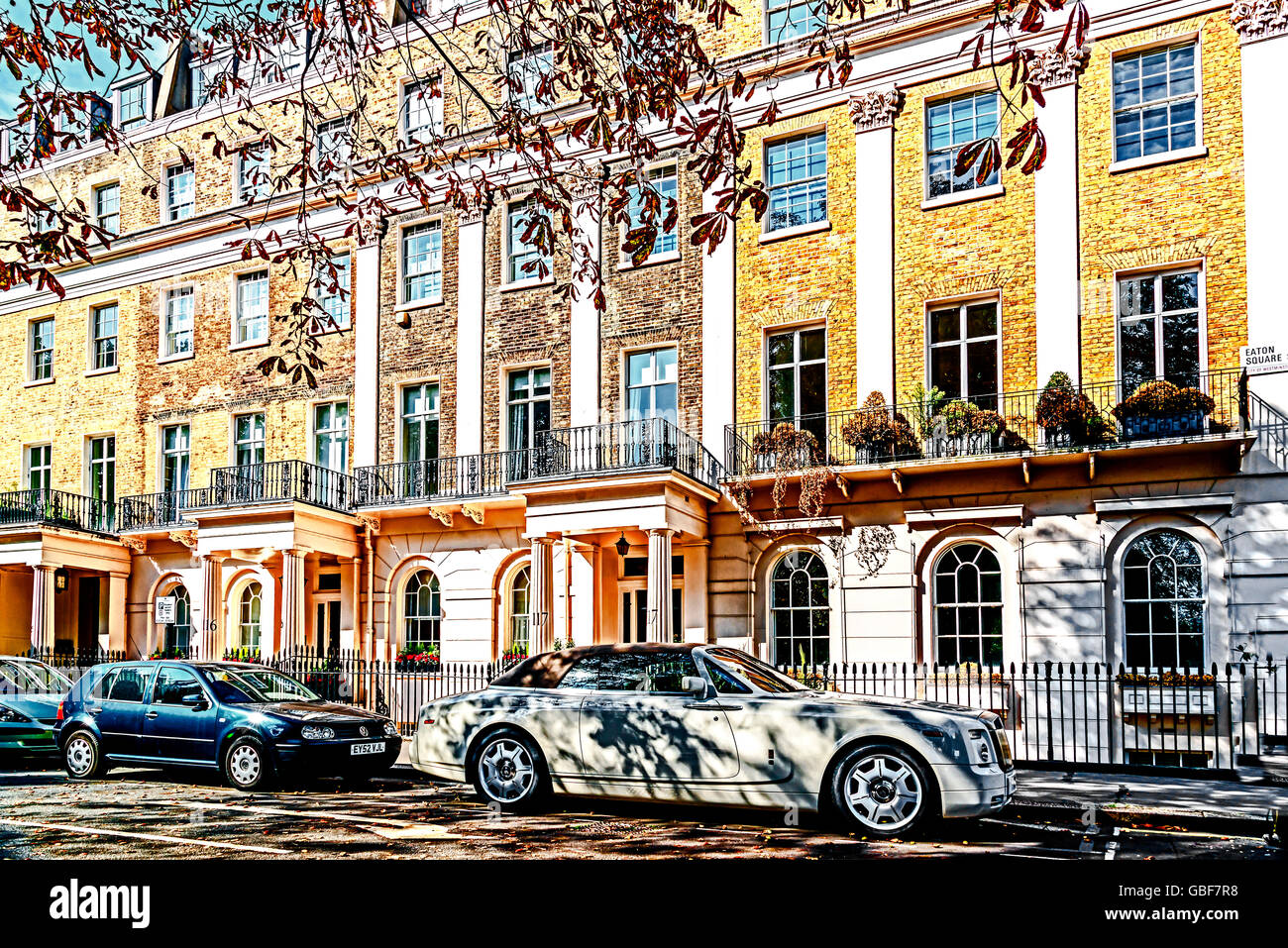 Eaton square , Belgravia, London Stock Photo - Alamy