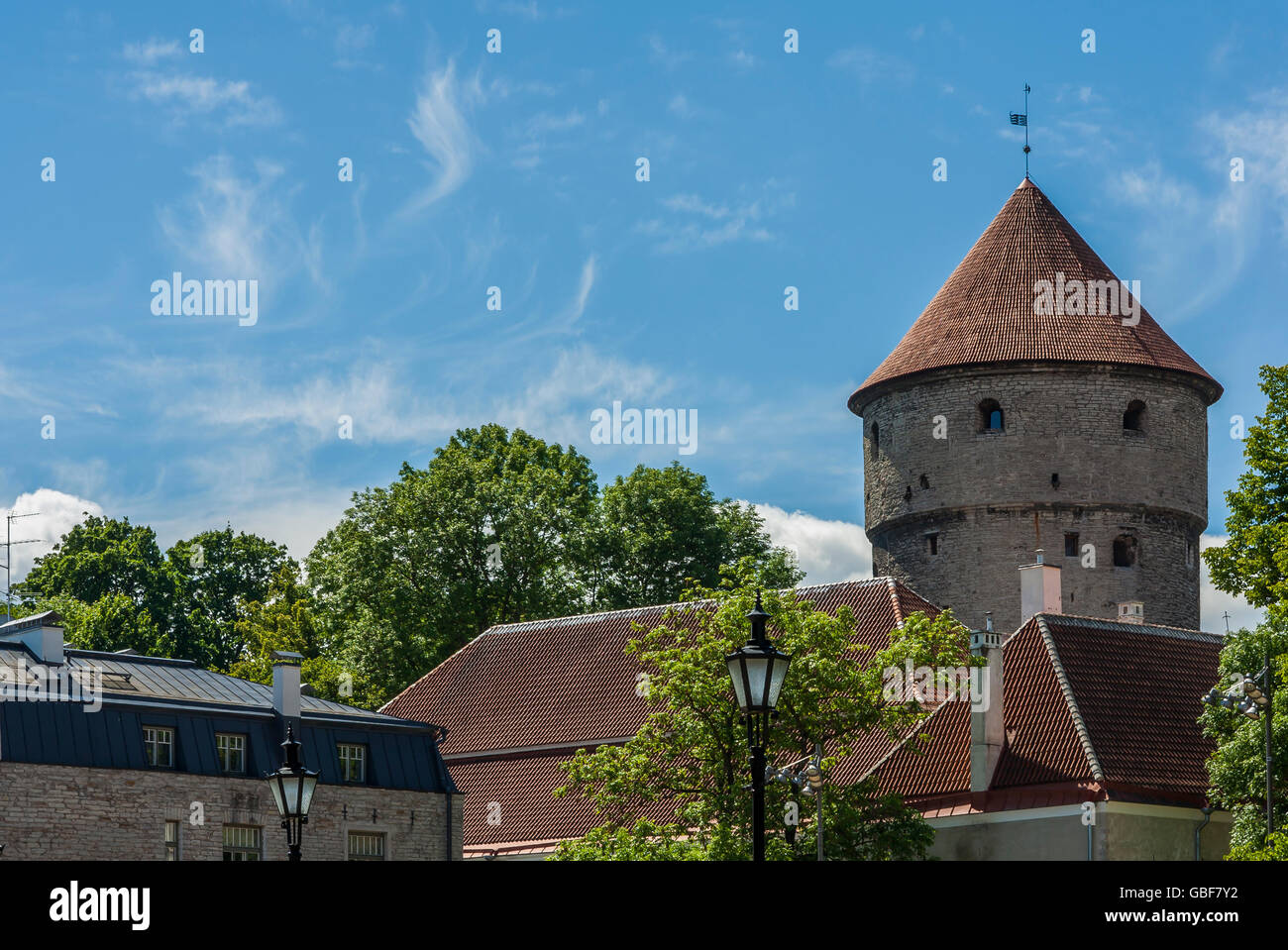 Medieval Tallinn In Summertime Stock Photo - Alamy