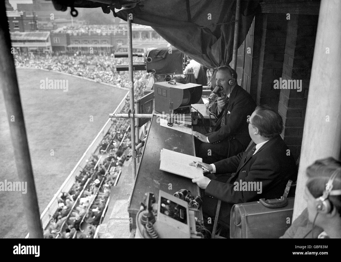 Sport cricket test match bbc tv commentator commentary box lordmasp hi ...