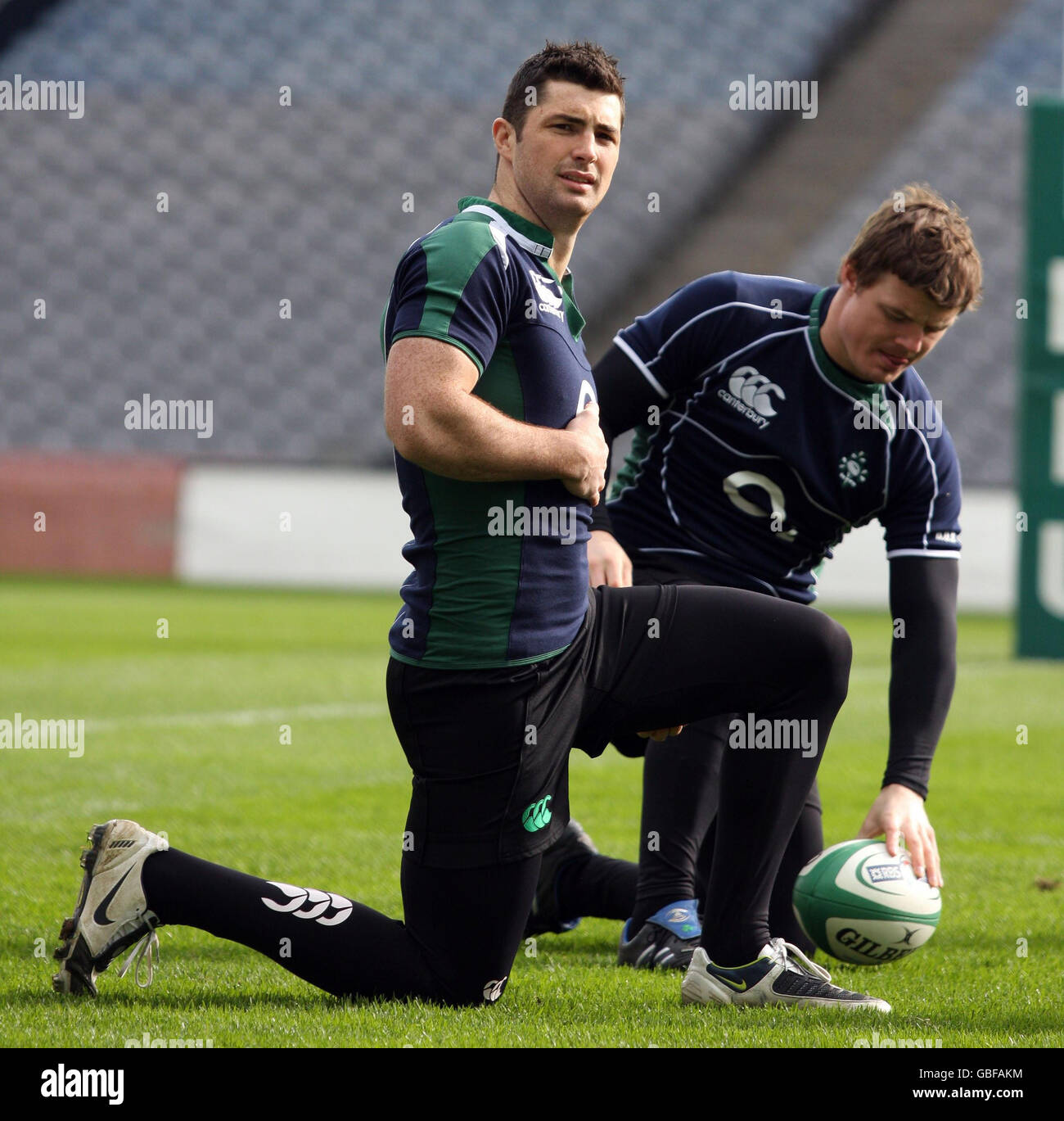 Brian odriscoll during the captains run at croke park hi-res stock ...