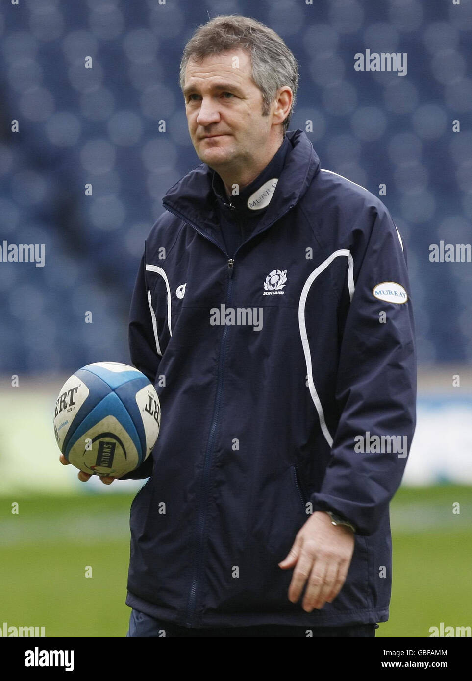 Coach Frank Hadden during the Captain's Run at Murrayfield, Edinburgh ...