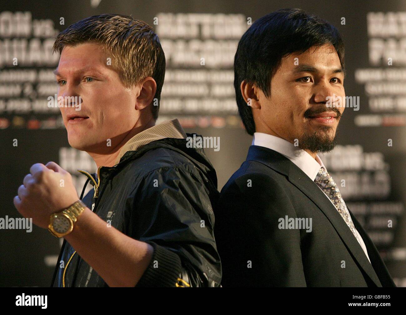 Boxing - Ricky Hatton v Manny Pacquiao Press Event - Manchester Stock ...