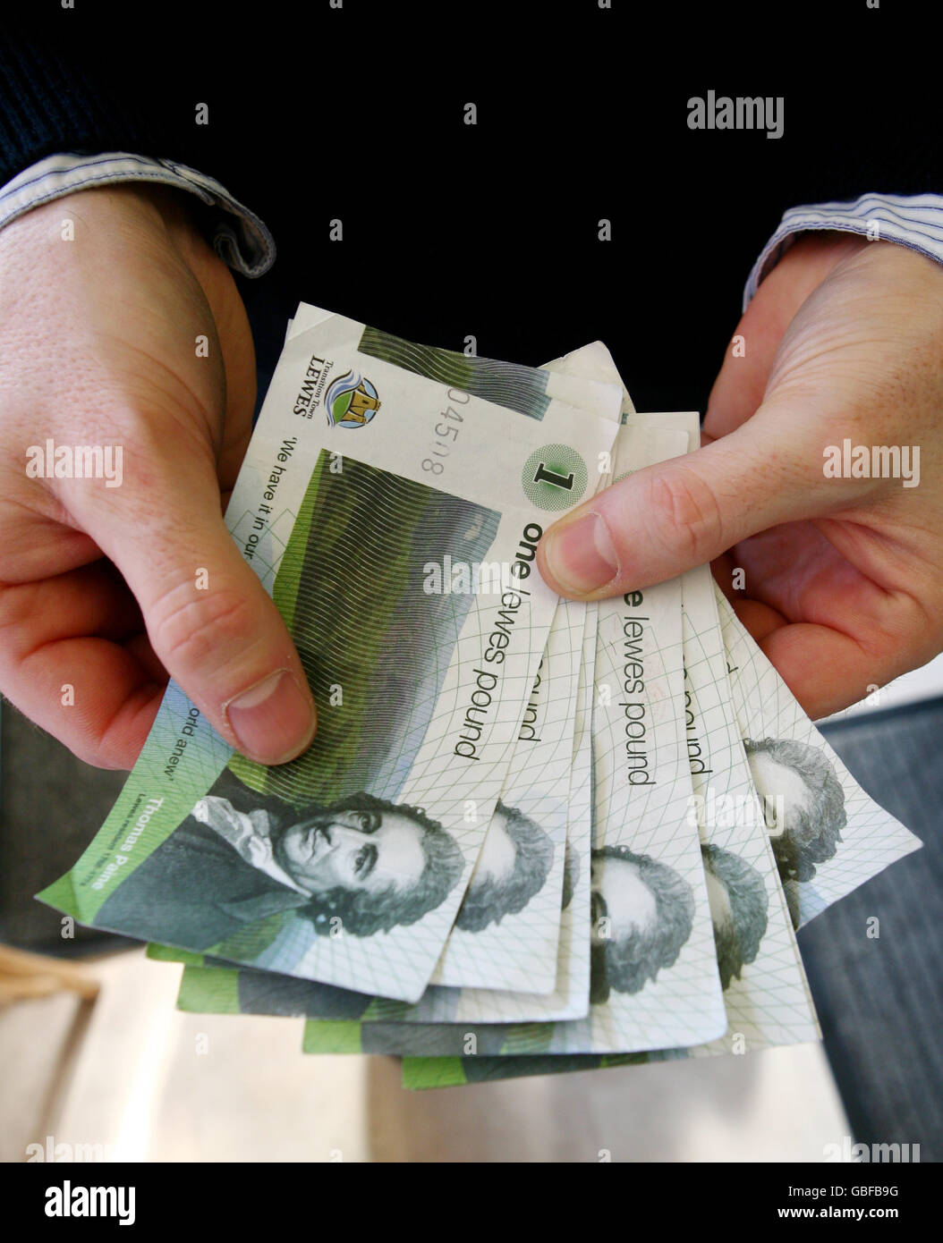 A generic stock photo the Lewes Pound, currently in circulation in ...