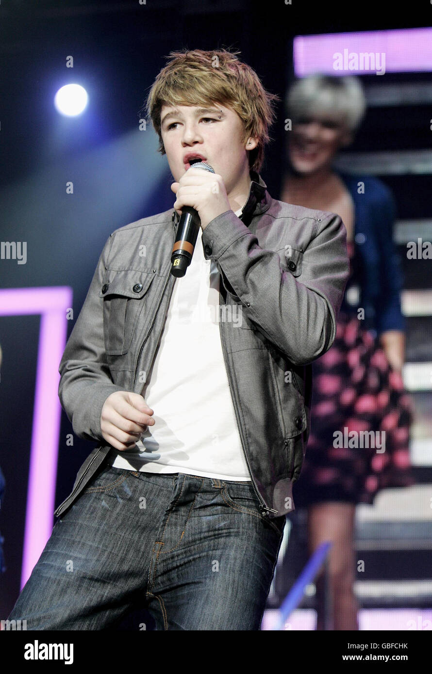 Eoghan Quigg performs during The X Factor Live Tour at Wembley Arena ...