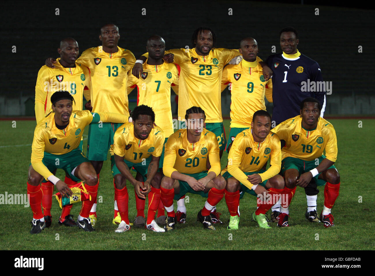 Soccer international friendly cameroon guinea hi-res stock photography ...