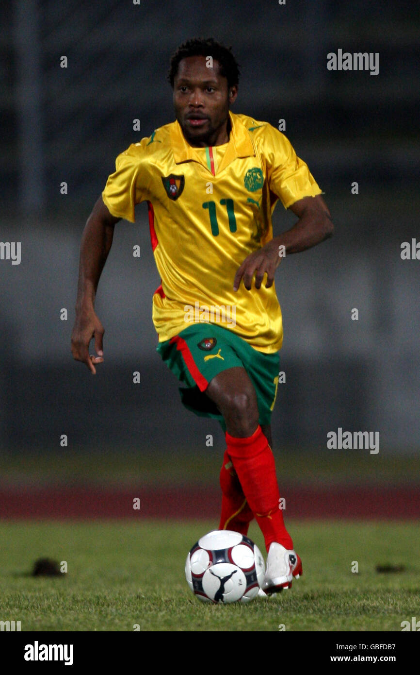Soccer international friendly cameroon v guinea stade robert bobin hi ...