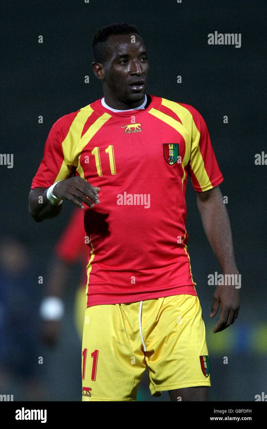 Soccer international friendly cameroon v guinea stade robert bobin hi ...