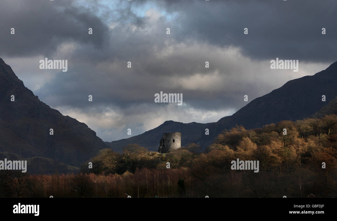 Dolbadarn Castle, Llanberis built by Llewelyn ap Iorwerth sometime ...